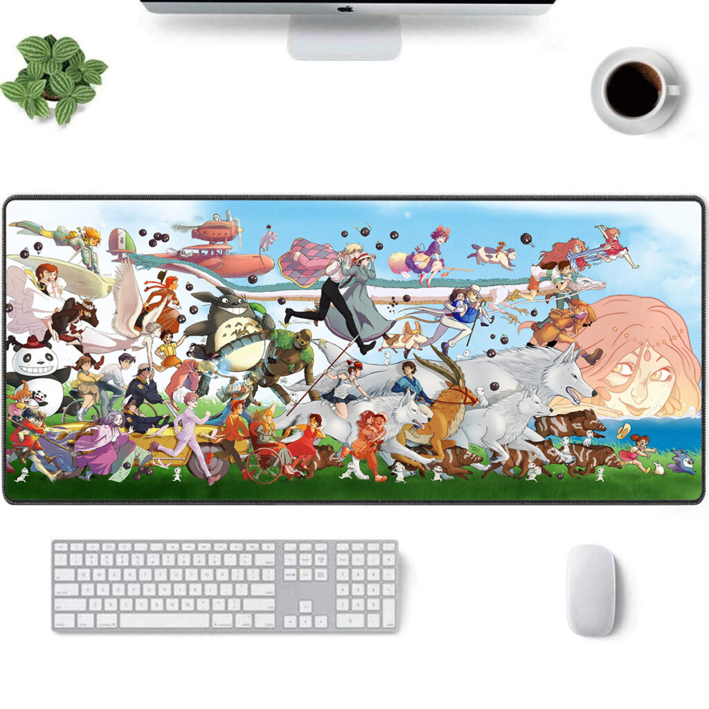 Anime Studio Ghibli Totoro In The Moon Mouse Pad For Laptop - Neko ...