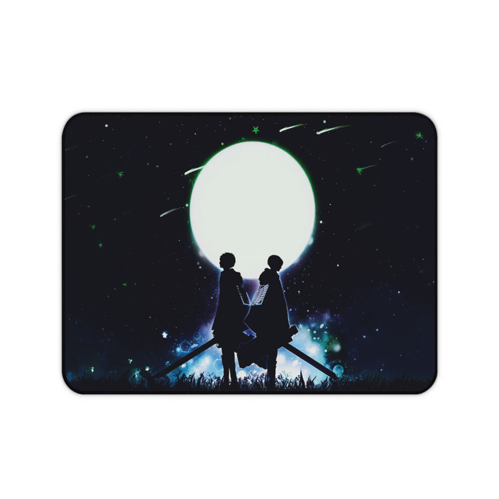 Attack On Titan Moonlight Silhouette Desk Mat