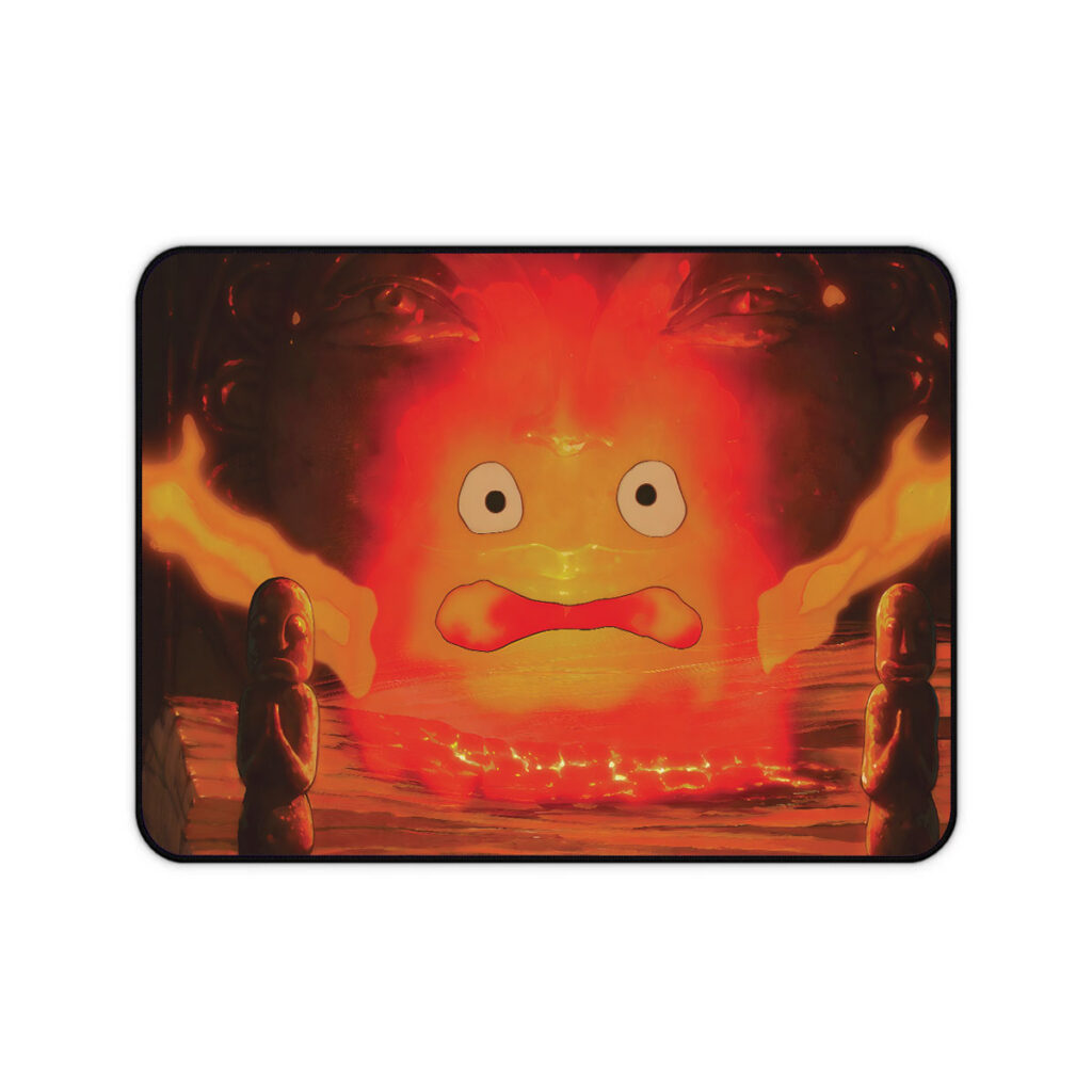 Howl’s Moving Castle Desk Mat Calcifer Fire Spirit Design