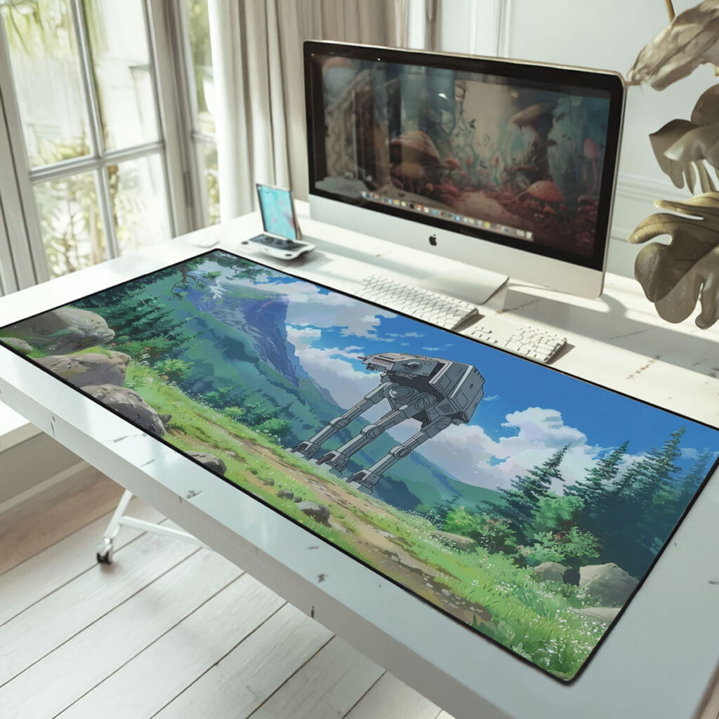 Star Wars AT-AT Walker Desk Mat Anime Forest Landscape Design