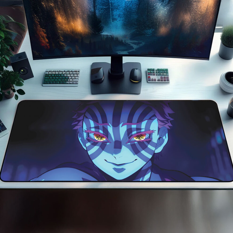 Akaza Eyes Anime Demon Slayer Large Mouse Pad | NEKO Mouse Pads Store
