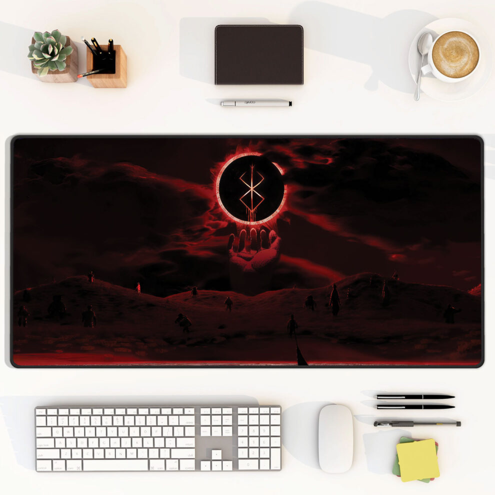 Berserk Eclipse Blood Moon Hand Symbol Mouse Pad