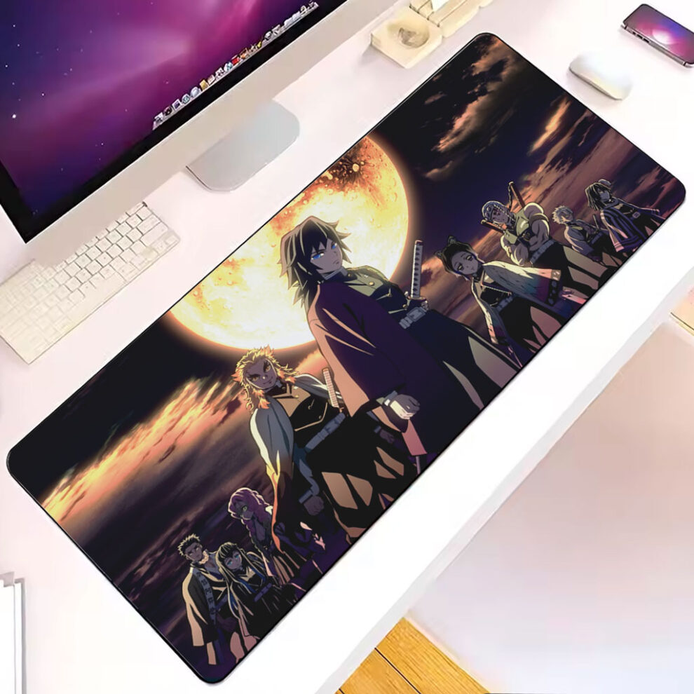 Demon Slayer Hashira Moonlight Extended Mouse Mat | NEKO Mouse Pads Store