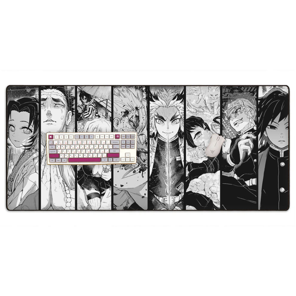 Hashira Manga Edition Demon Slayer Mouse Pad Black And White | NEKO ...