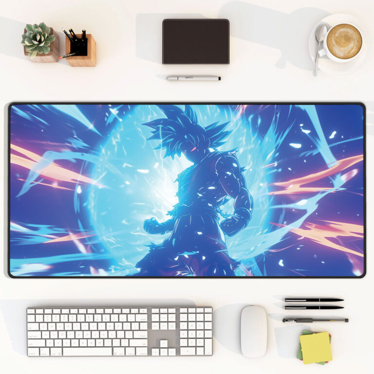 Goku Ultra Instinct Awakening Aura Desk Mat - Dragon Ball Mouse Pad For ...